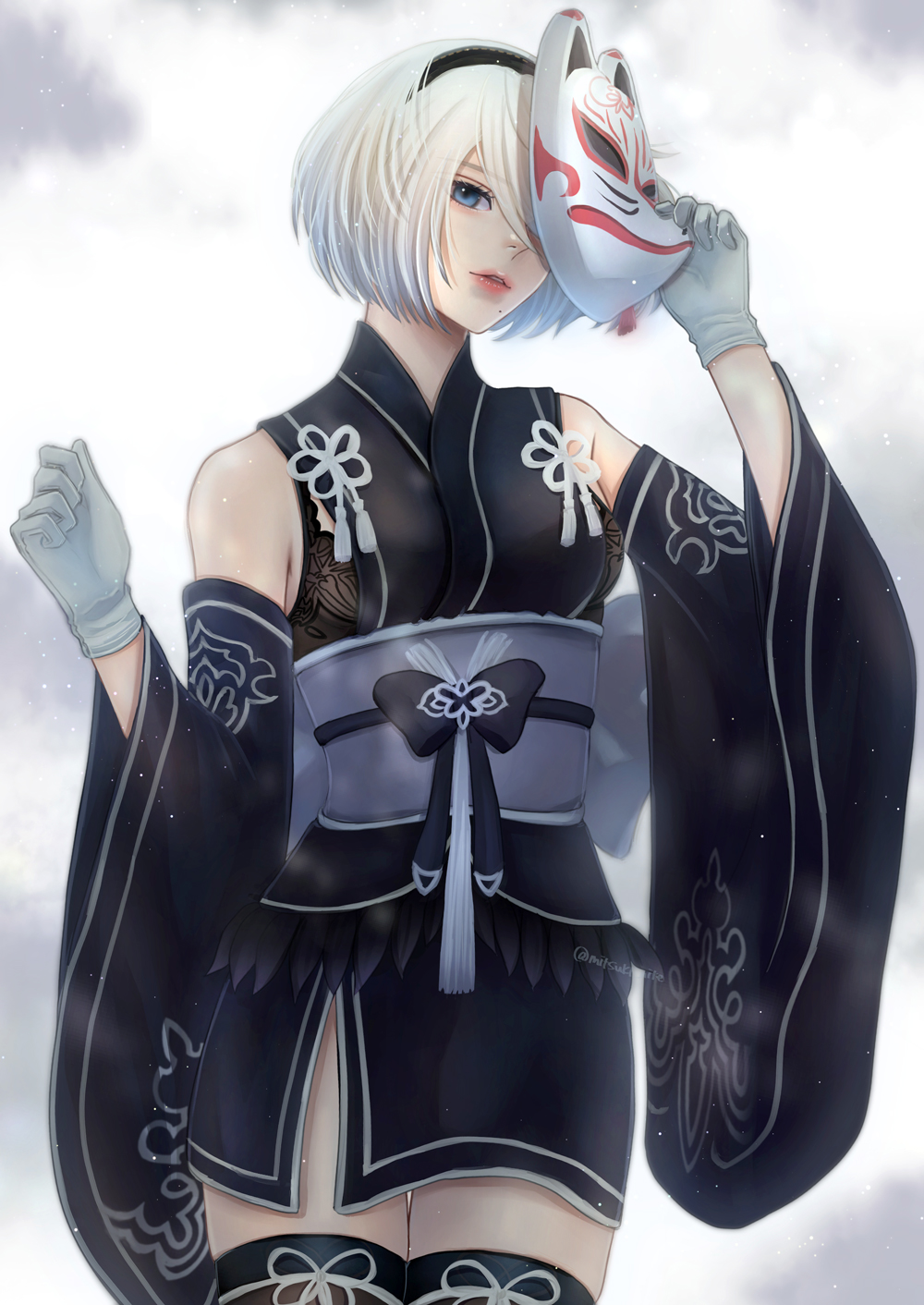 mitsuki on Twitter: "2B🦊 #NieRAutomata #NieR https://t.co/xu8f17ixZE" / Twitter