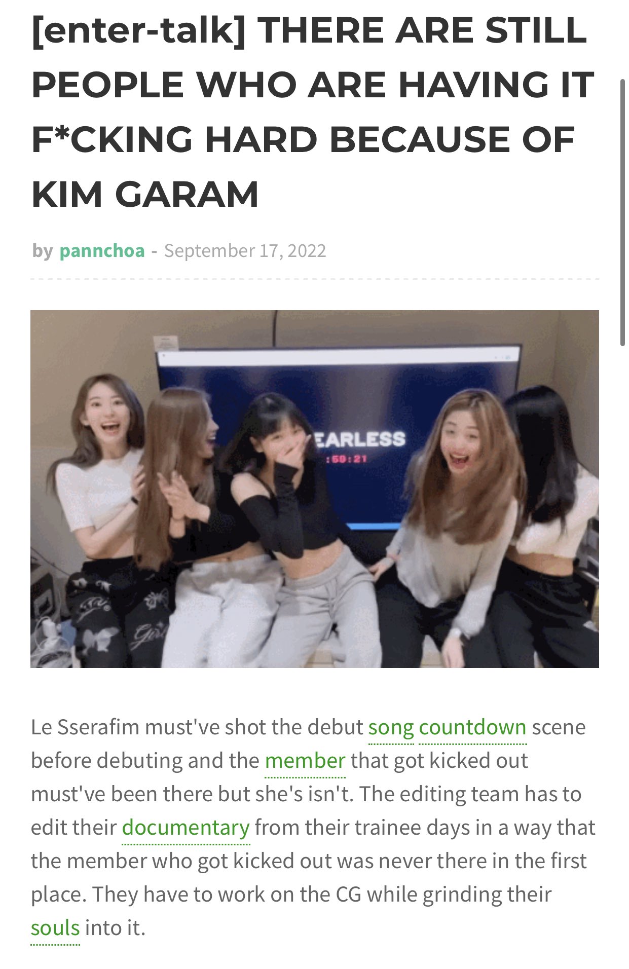 notpannchoa/notpannkpop/notnetizenbuzz on Twitter: "[ notpannchoa ] Knets react to Kim Garam's ...