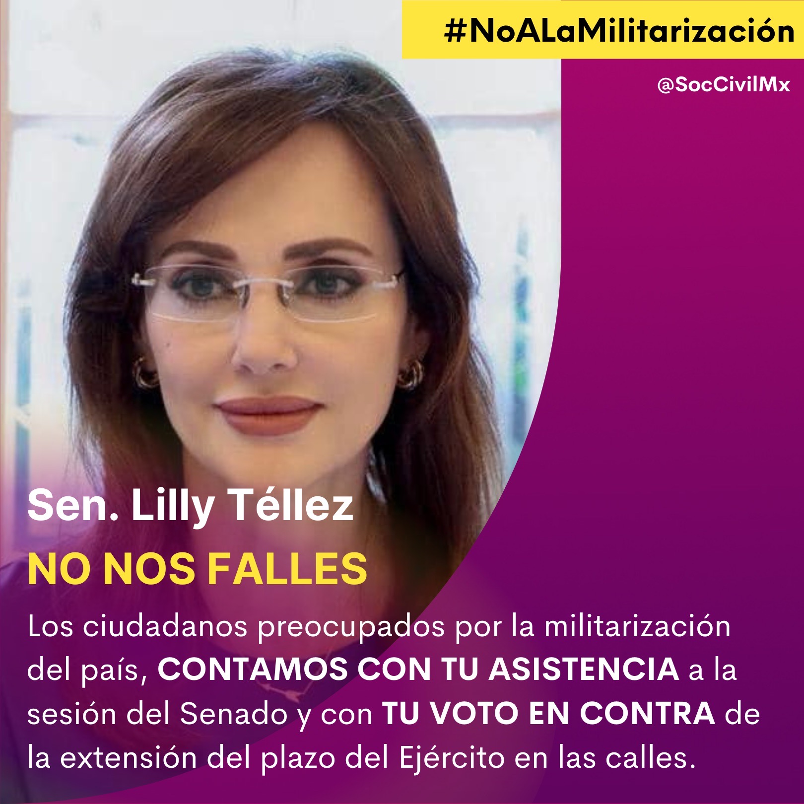Lilly Téllez on Twitter: "@The_Cumberlady Por supuesto: votaré CONTRA la militarización" / Twitter