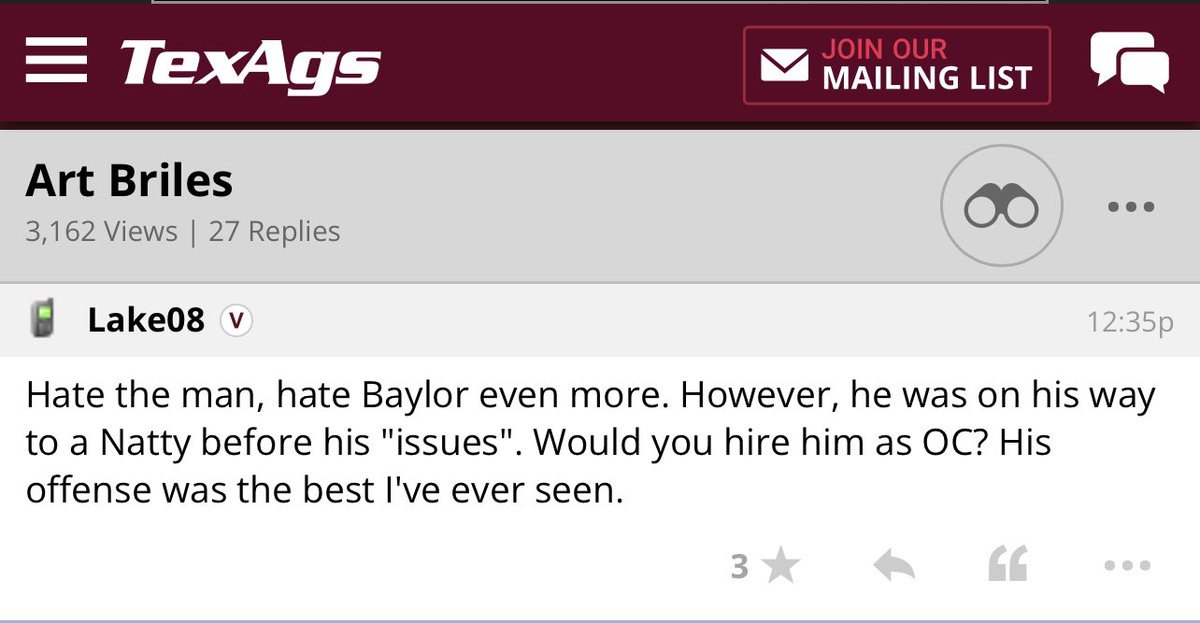 Message Board Geniuses on Twitter: "#TexasAm is at the Art Briles stage of grief. #GigEm"