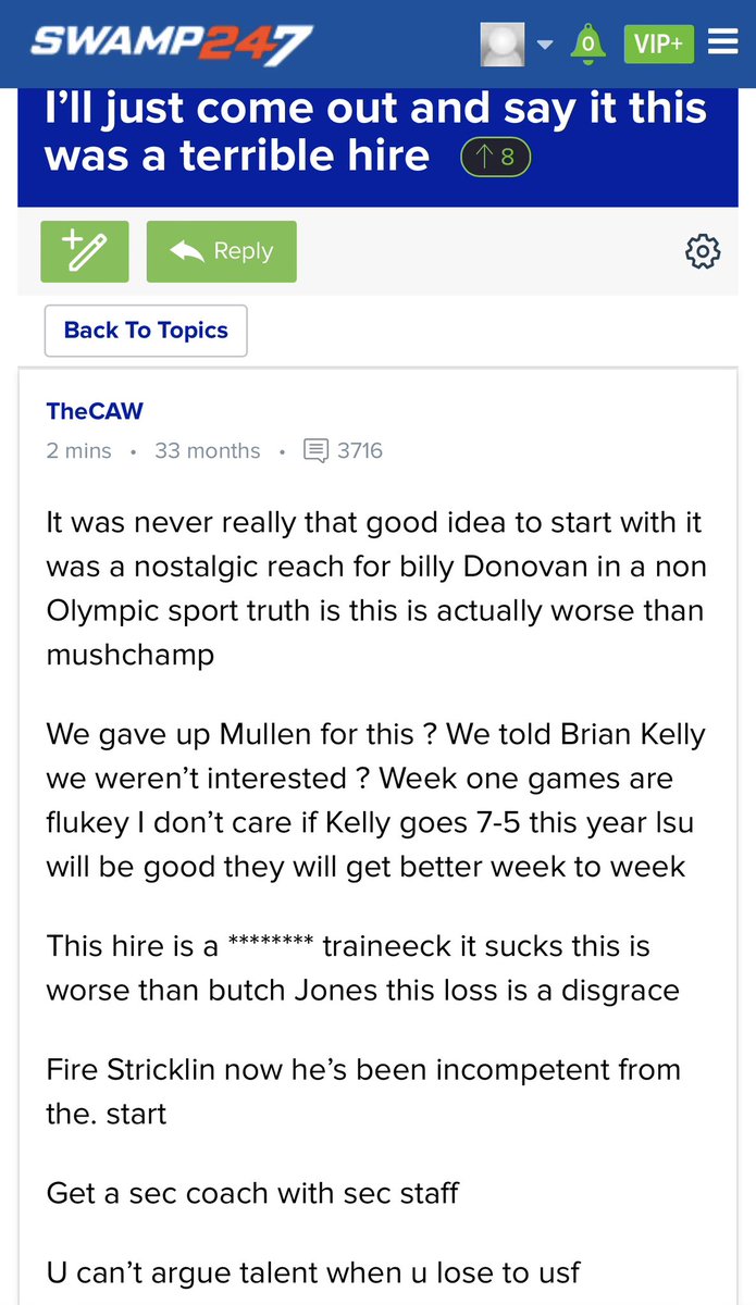Message Board Geniuses on Twitter: "🚨MELTDOWN ALERT 🚨 #Florida is losing to #SouthFlorida late ...