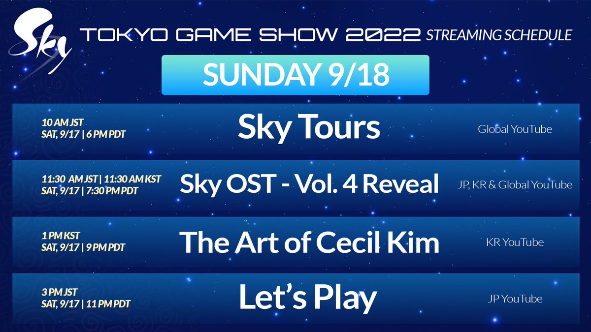 Sky: Children of the Light on Twitter: "It's our final day at #TGS2022, and we are so excited to ...