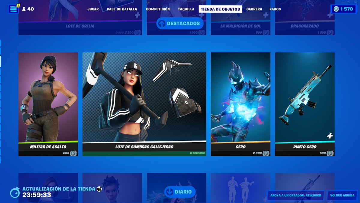 🔴Zenex Leaks⚫ on Twitter: "Nueva tienda de objetos de #Fortnite"