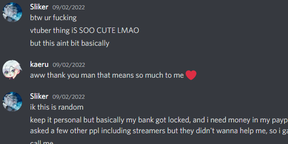 🐸 KaeruChu on Twitter: "YOOO MY FAVORITE STREAMER SLIKER JUST CALLED MY VTUBER CUTE TwT jokes ...