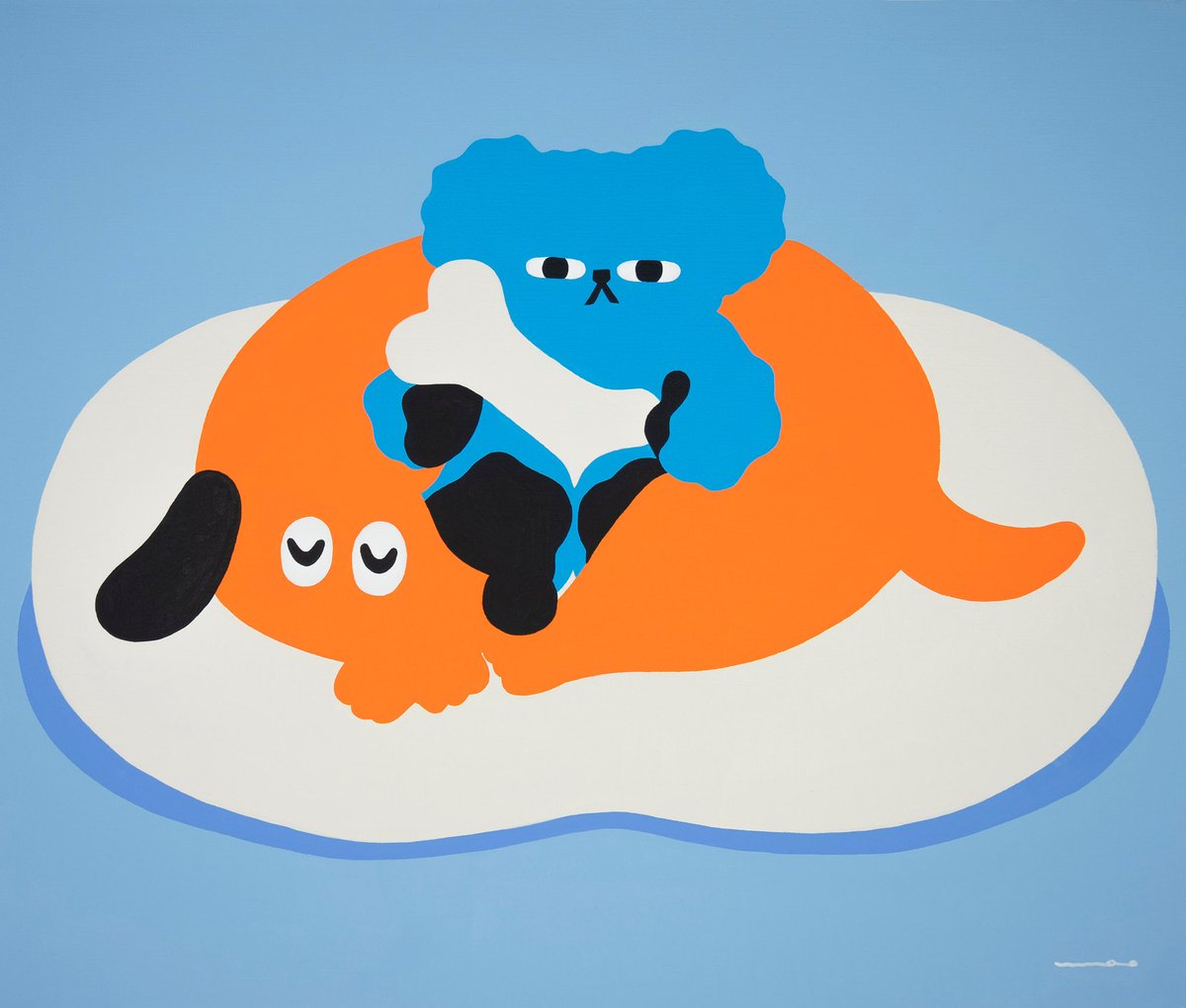 「🐶🐻 」|umaoのイラスト