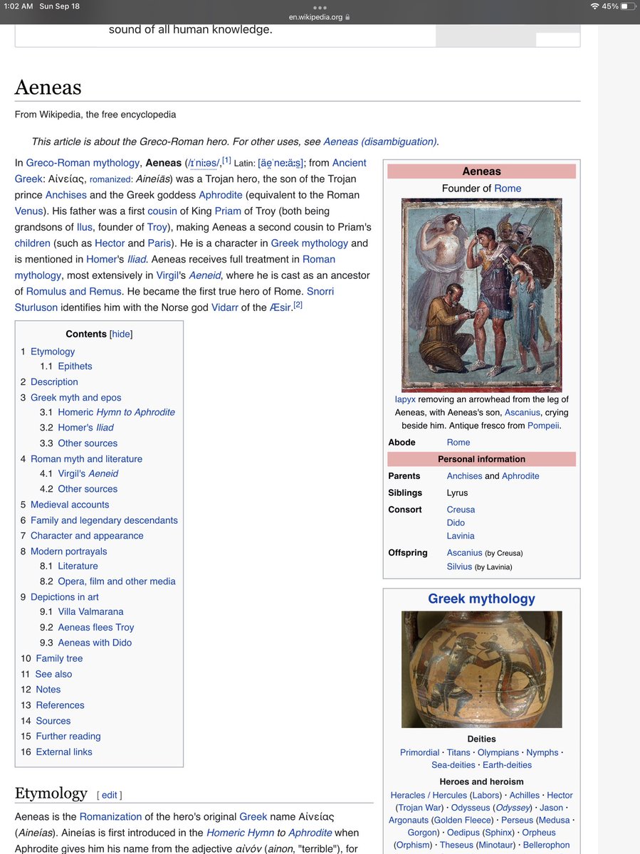 𝐇𝐚𝐫𝐝𝐥𝐞𝐲 𝐃𝐚𝐯𝐢𝐝𝐬𝐨𝐧 on Twitter: "Search: Aeneas Click Wikipedia link below…. Read…… Than you tell ...