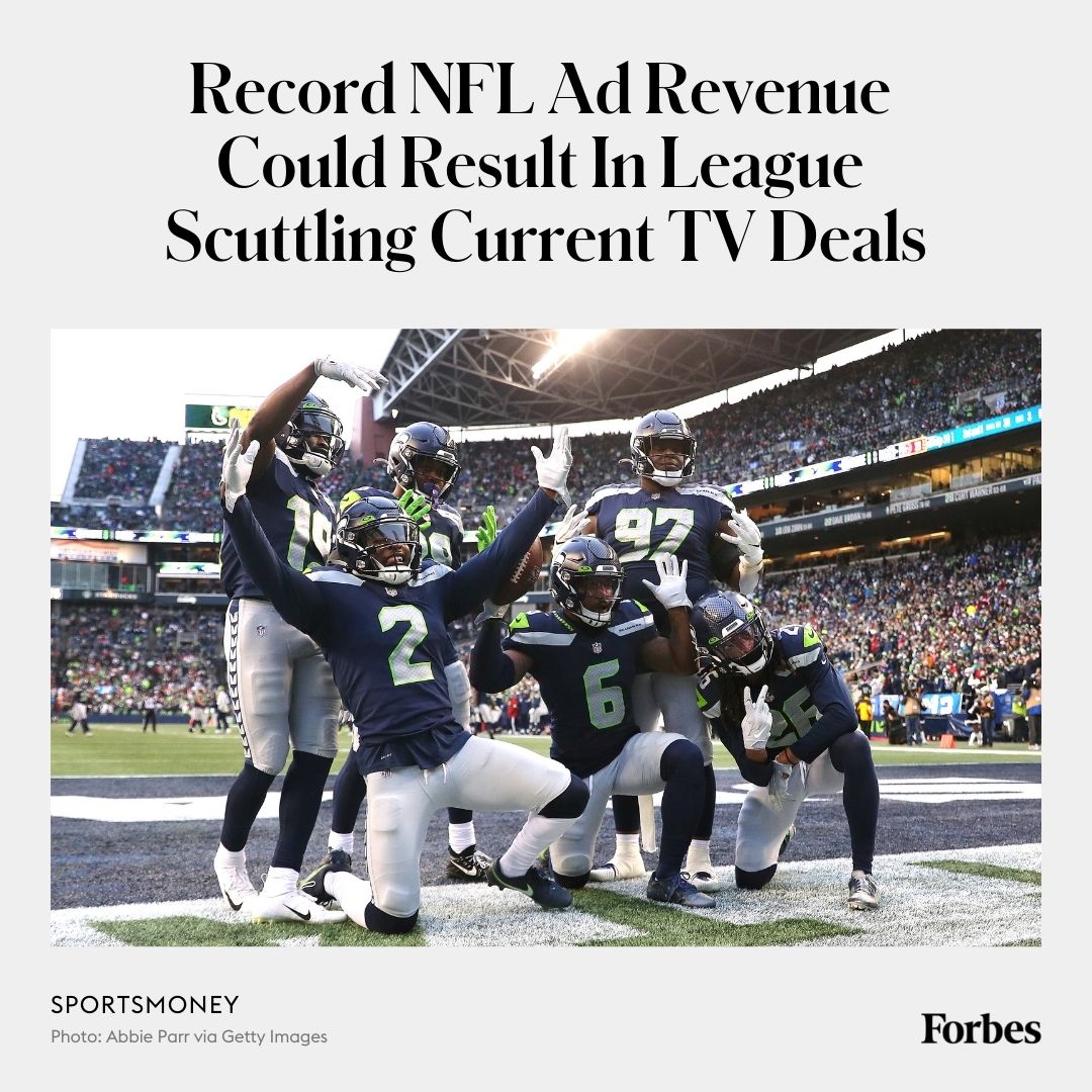 Ad inventory for this NFL season is already more than 90% sold out ...