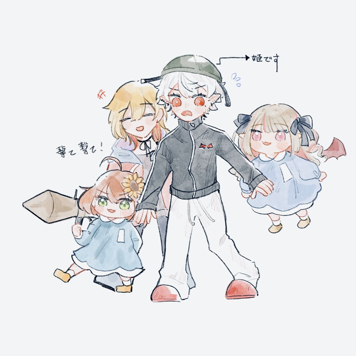 葛葉(にじさんじゲーマーズ) ,魔界ノりりむ 「#りりむとおえかき #ひまあーと #なるアート #KuzuArt間違ったチーム 」|3AM (busy👩‍💻☕️)のイラスト