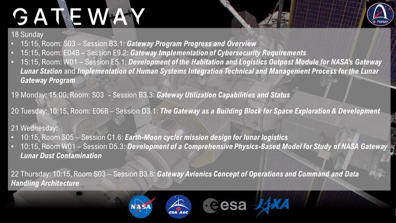 NASA's Gateway Program on Twitter: "Bonjour! Gateway has several team members attending ...