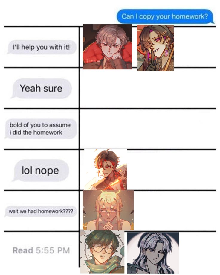 「my OCs as alignment charts👍 」URIEL 💐 busy with schoolの漫画