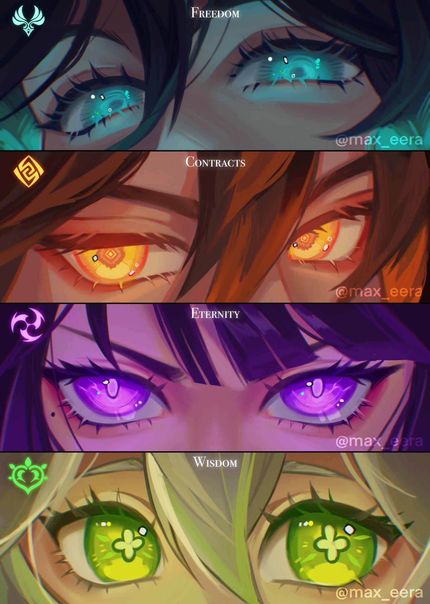 max 🌻comms closed on Twitter: "Archons gaze #原神 #genshinimpact https://t.co/qIqVNn4ObZ" / Twitter