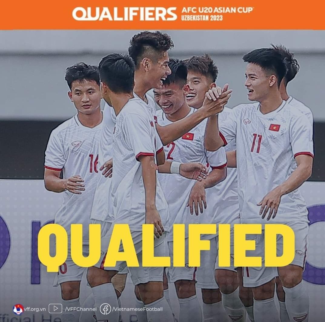 Mindos on Twitter: "Vietnam U20 juga udah dipastiin lolos ke Piala Asia U20 2023 via 5 Runner Up ...