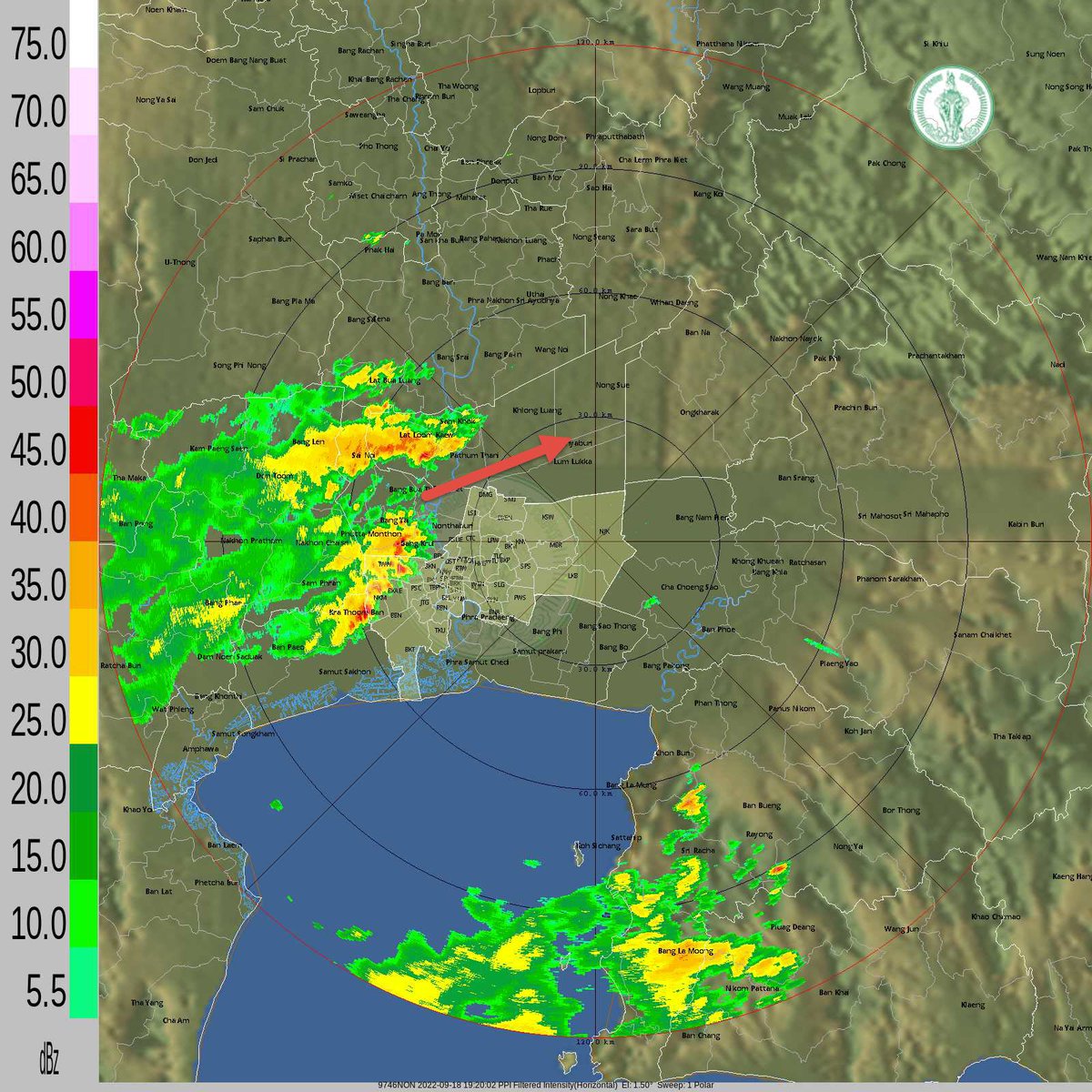 JS100 on Twitter: "19.30 #ฝนตก เขตทวีวัฒนา ตลิ่งชัน บางกอกน้อย หนองแขม บางแค ต่อเนื่องอ.บางกรวย ...