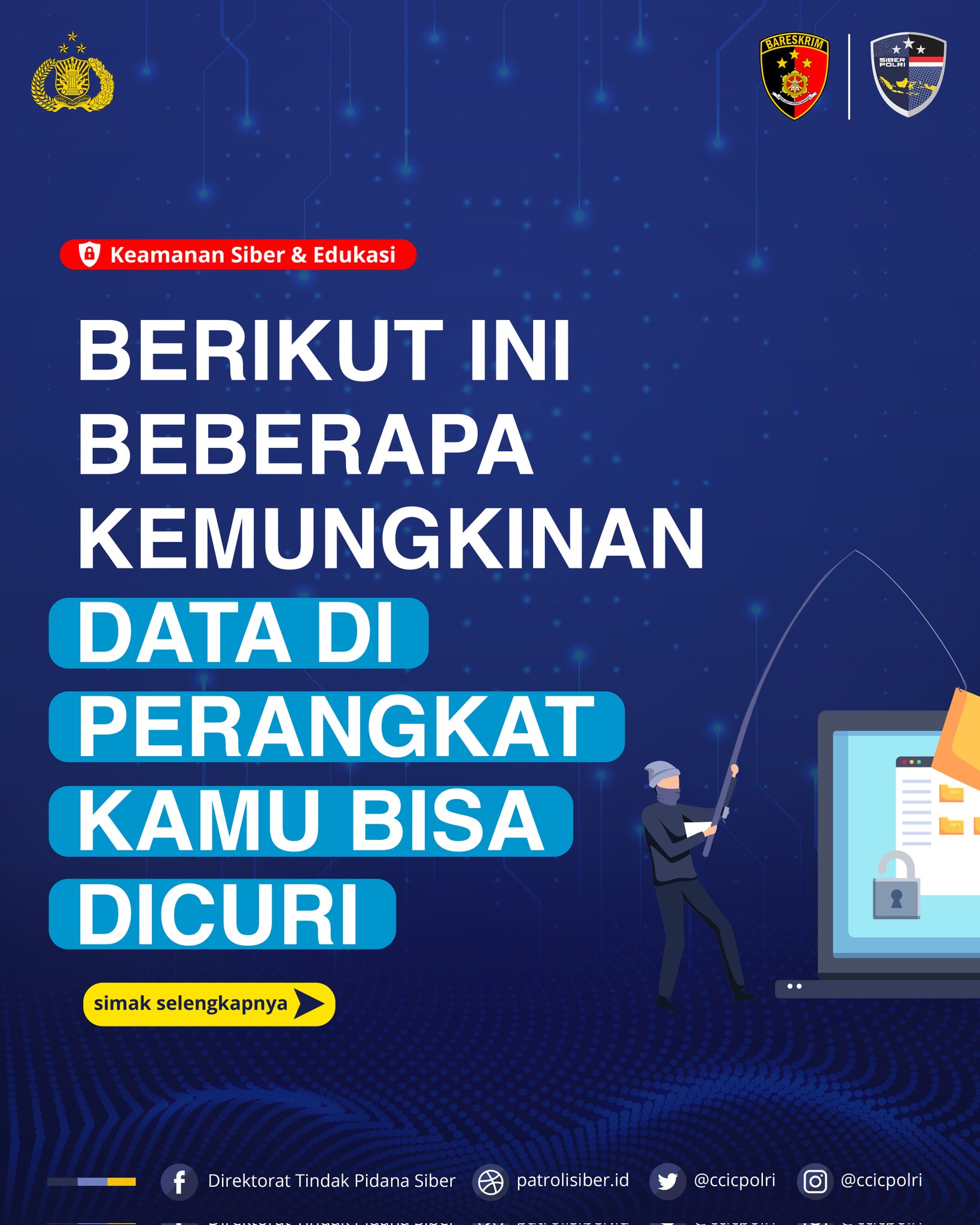 Direktorat Tindak Pidana Siber Bareskrim Polri (@CCICPolri) / Twitter