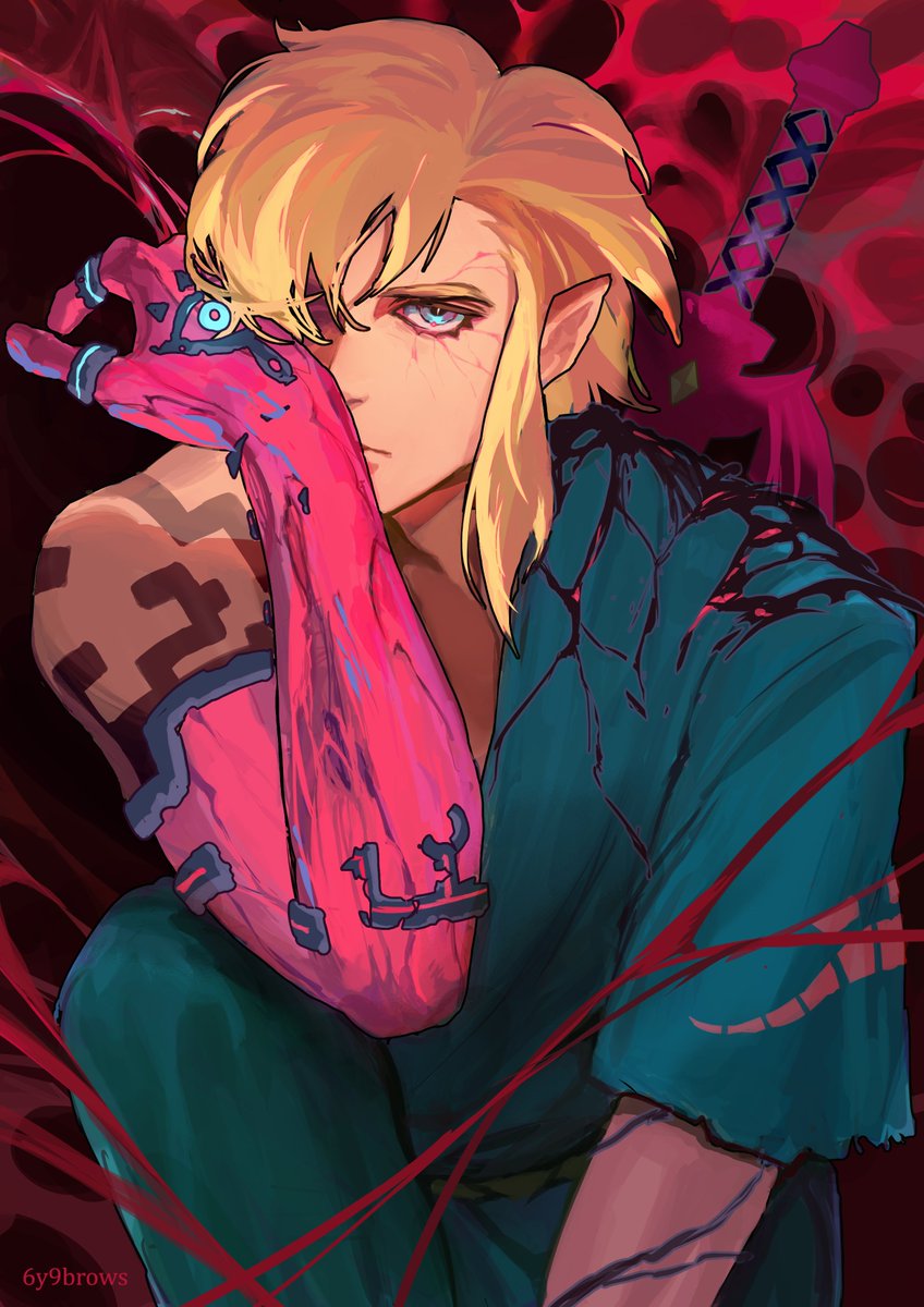 リンク(ゼルダの伝説) 「The blood moon rises once again.#botw2 #」|6y9brows ...