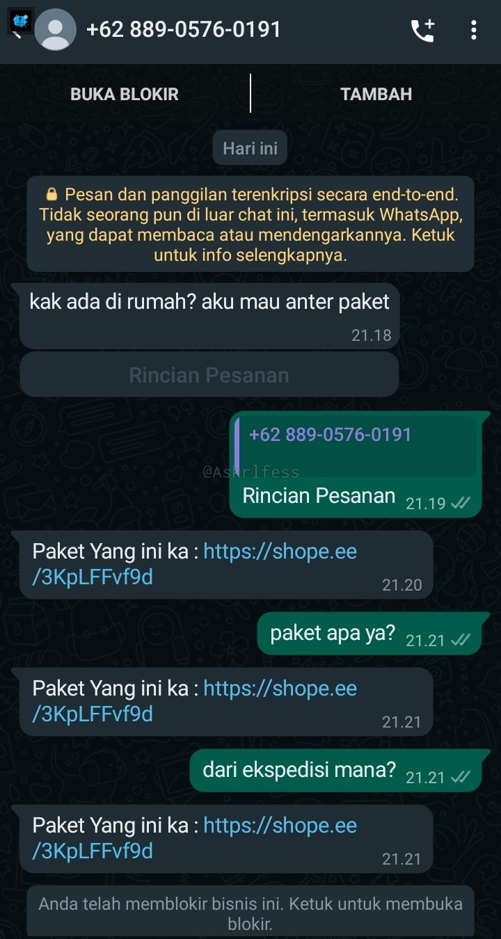 Askrlfess on Twitter: "[Askrl] EHH INI GIMANA, SENDER TADI UDAH KLIK LINKNYA YG KELUAR PRODUK ...