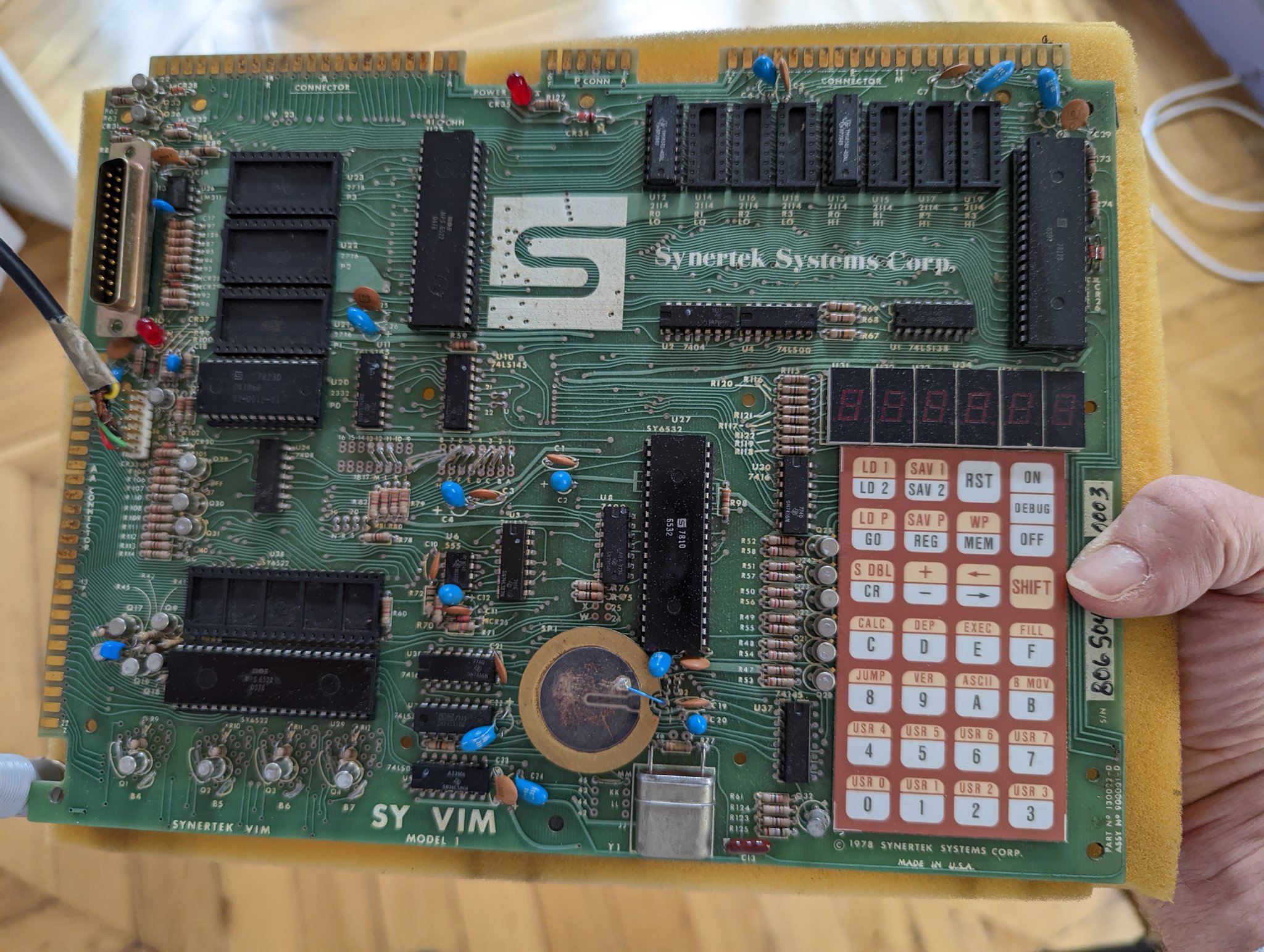 Yann LeCun on Twitter: "@github Synertek VIM-1, 1978. 1MHz 6502, 1KB RAM https://t.co/NdUBjbNx1Y ...