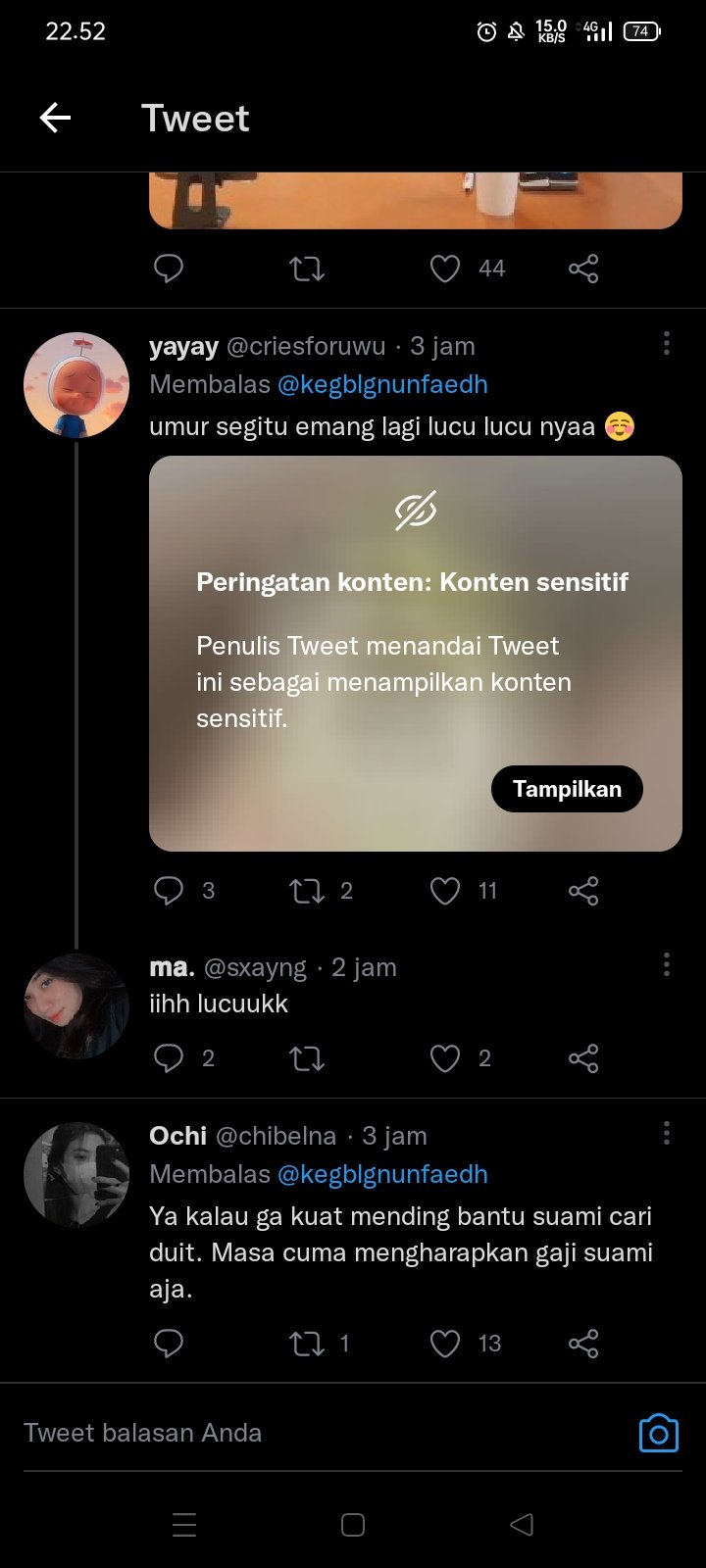 catnipz on Twitter: "@criesforuwu @kegblgnunfaedh Kok jdi konten sensitif 😩 https://t.co ...