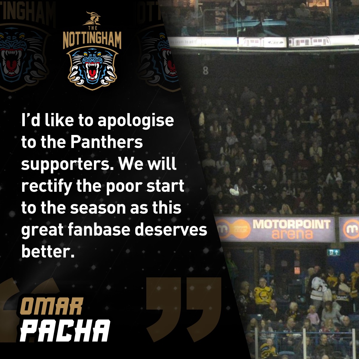 The Nottingham Panthers on Twitter: "A statement from The Nottingham Panthers CEO, Omar Pacha ...