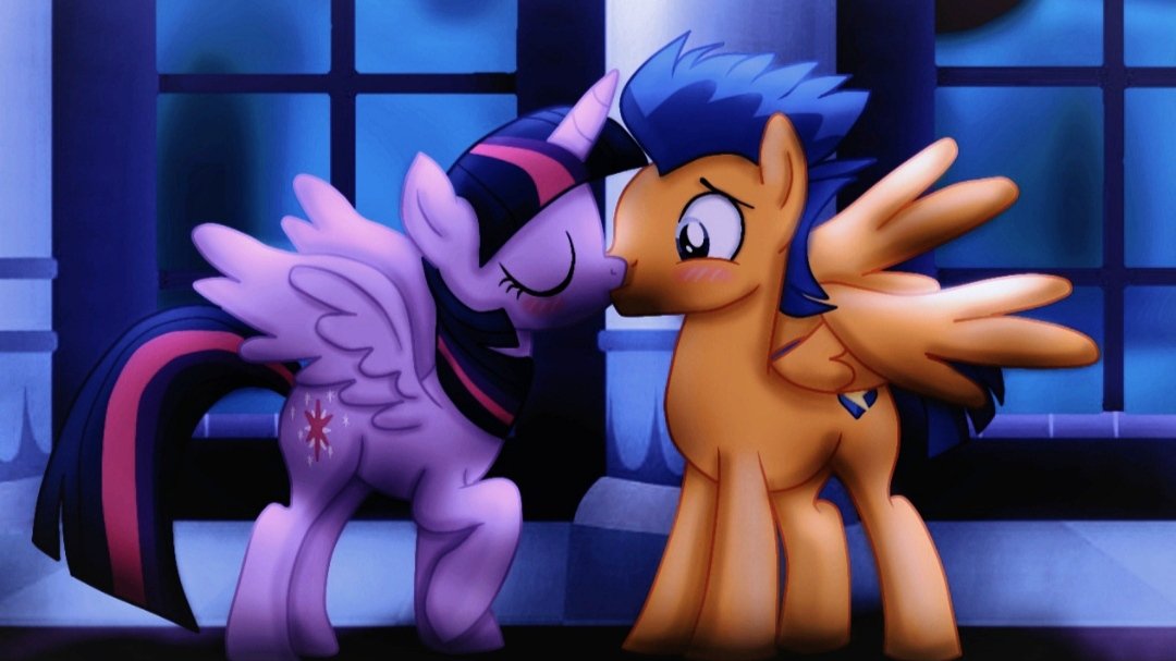 My Little Pony Twilight Sparkle And Flash Sentry Kiss