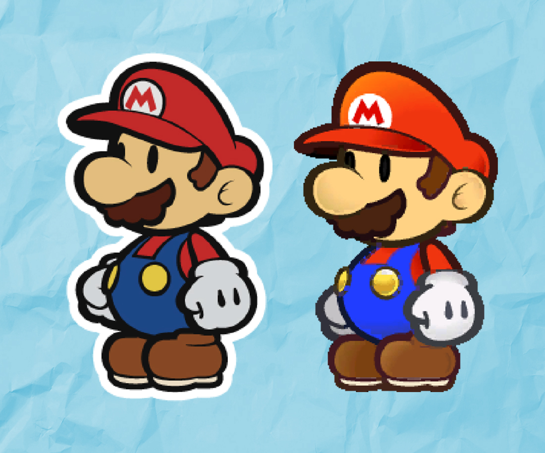 Paper Luigi Standing