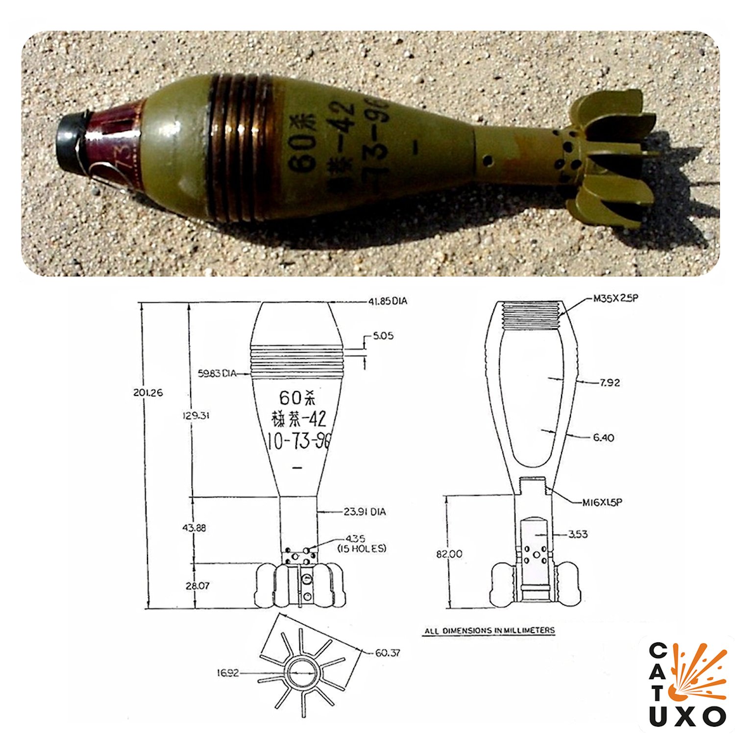 60mm Mortar Shell