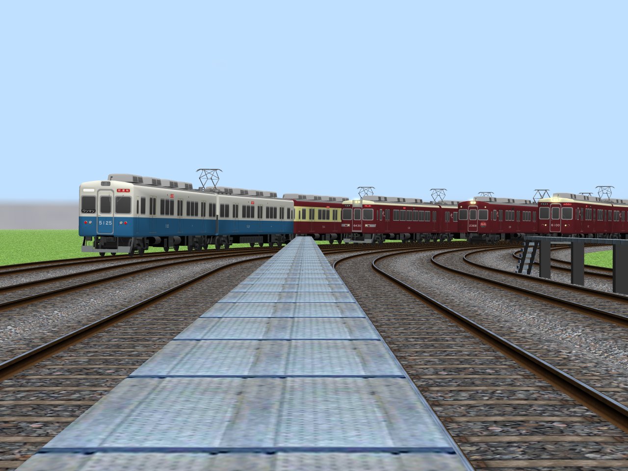 ふらんかー on Twitter: "阪急のとある駅のイメージ #RailSim https://t.co/6vaVWAekrZ" / Twitter