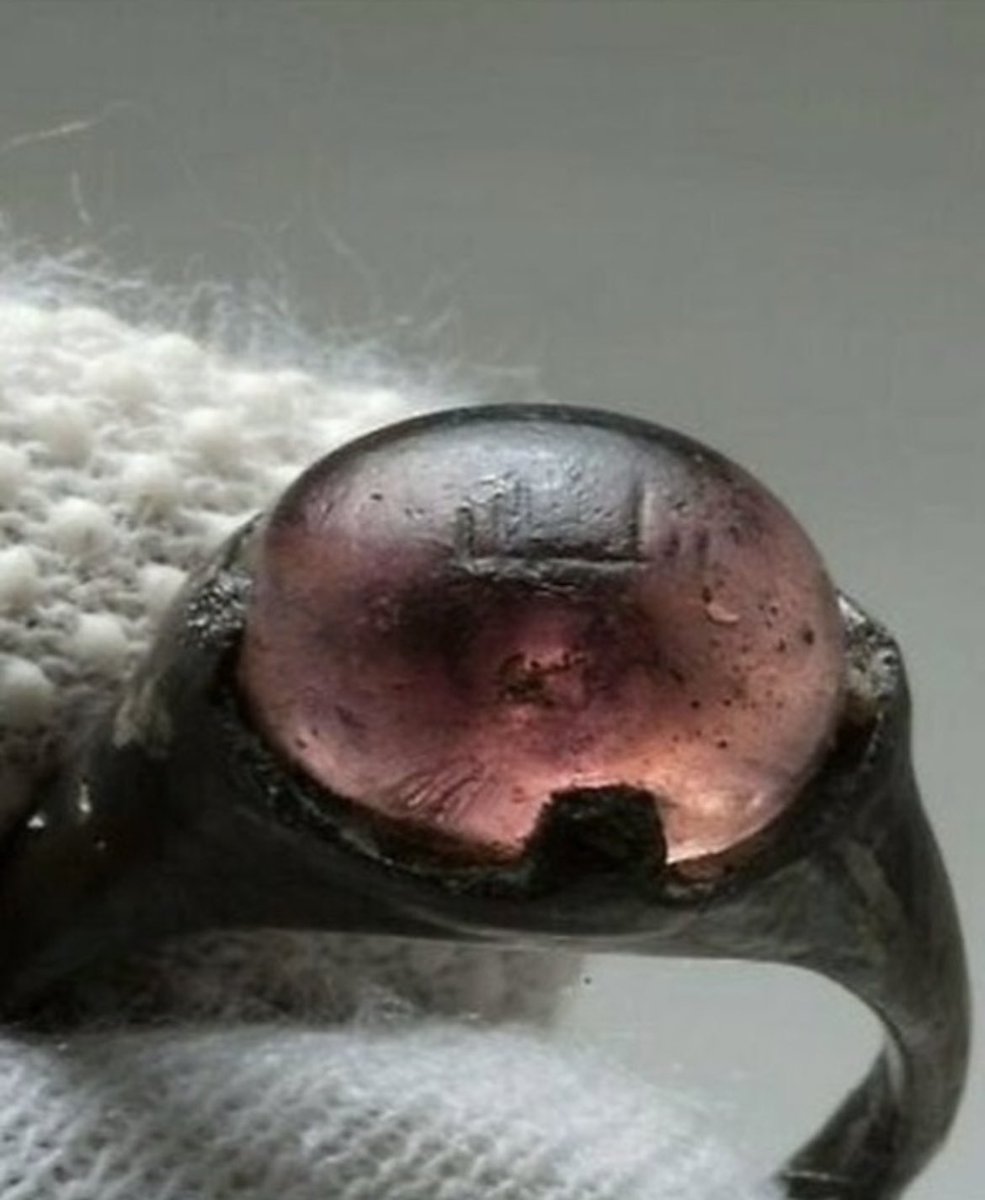 Historic Vids on Twitter: "A Viking-era ring from Birka was discovered in a woman's grave that ...
