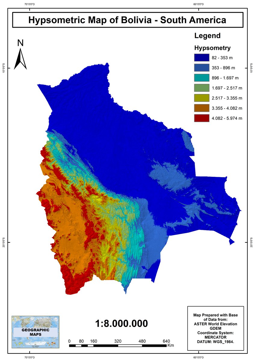 Bolivia Climate Map