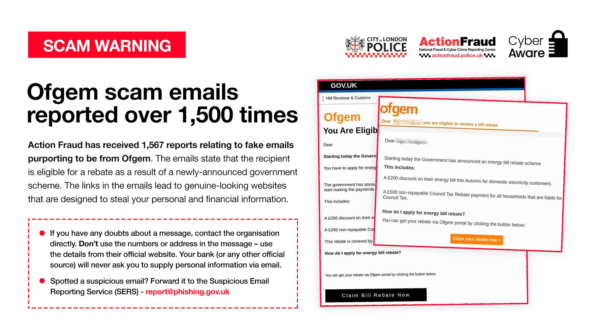 Cyber Protect On Twitter 🚨 Alert 🚨 Criminals Impersonate Ofgem To