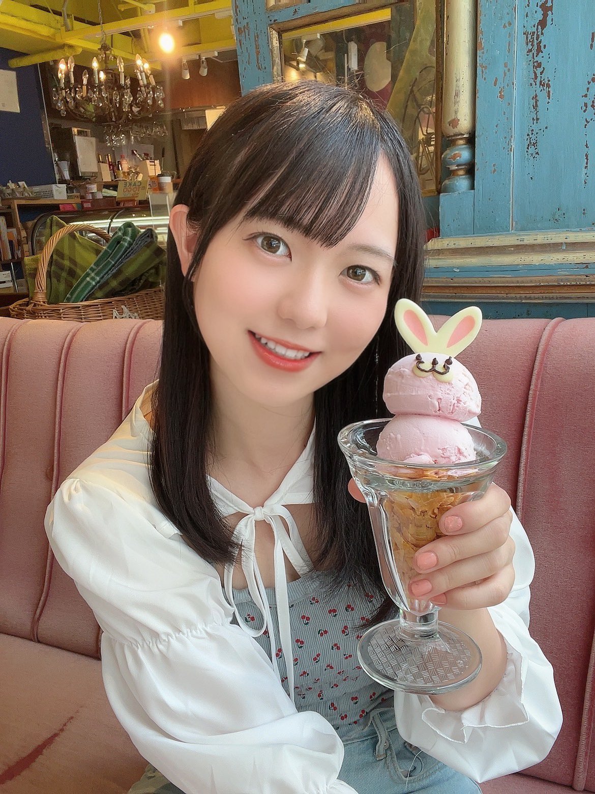 宗雪 里香(STU48) on Twitter: "おはようございます🐰🍦💗 #STU48 https://t.co/egEuaMeecL" / Twitter