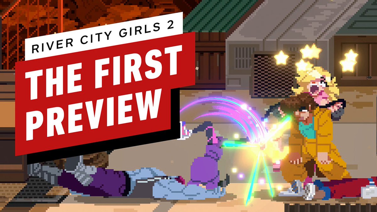 IGN on Twitter: "We played the first level of River City Girls 2, the new pixel-art beat-'em-up ...