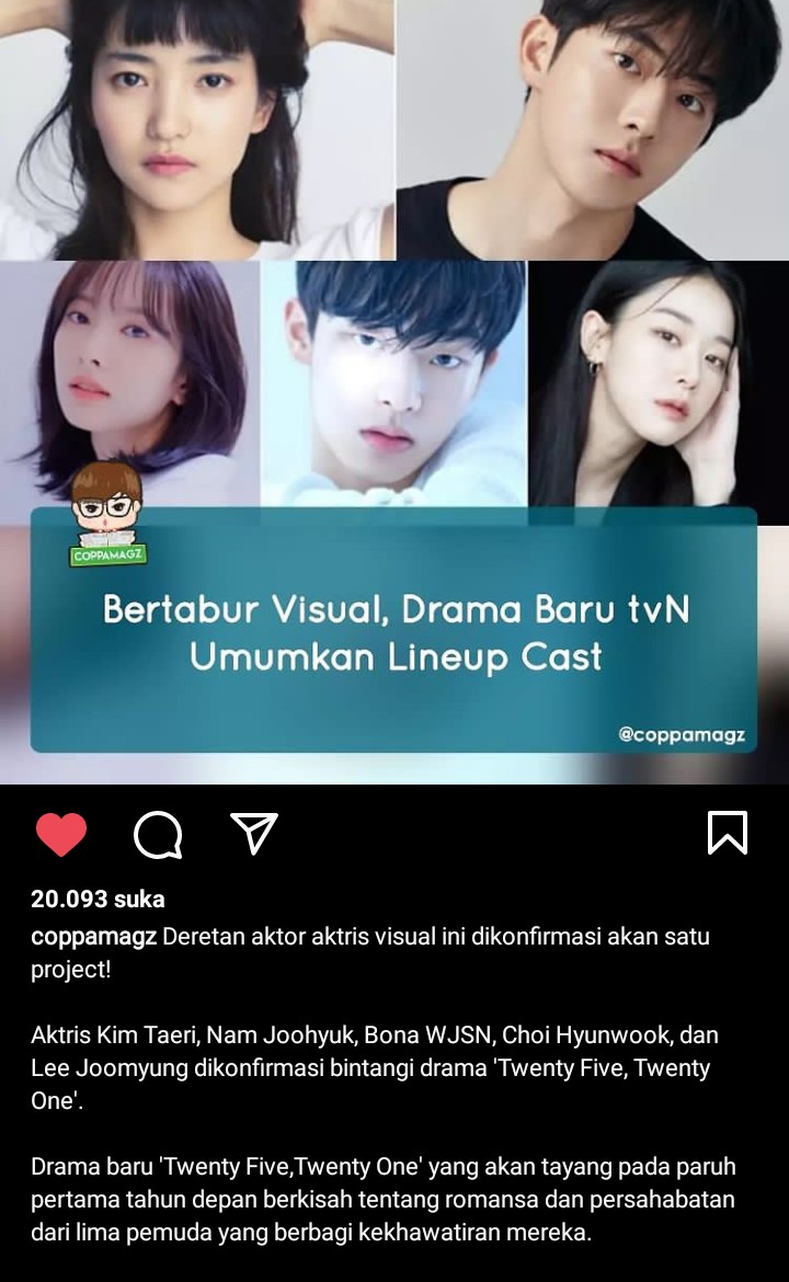 K-Drama Menfess on Twitter: "•kdm• tepat satu tahun yang lalu tvn ngumumin lineup cast drama ...