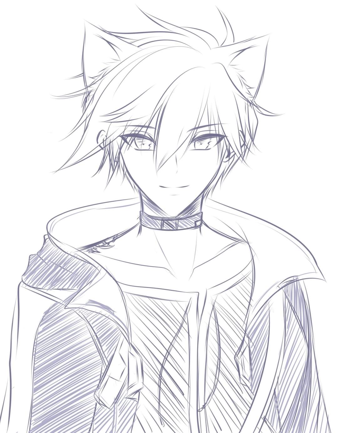 Anime Boy Base With Hair