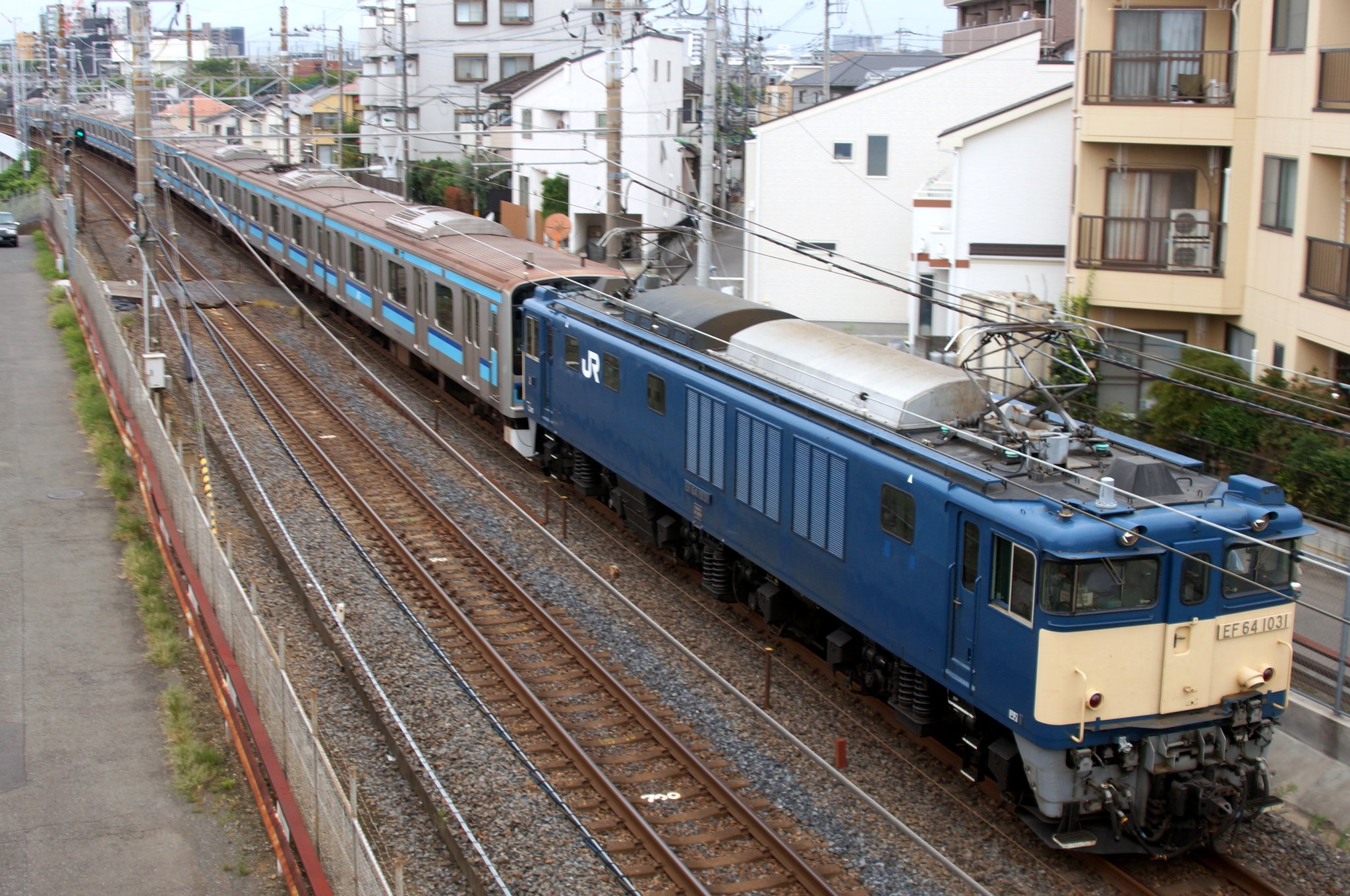 波鉄 on Twitter: "2022.9.7 EF64-1031♪+E231-800系 配給 9543レ 武蔵野線 東大宮操までEF64牽引 その後EF81にバトンタッチしてAT入場とか ...