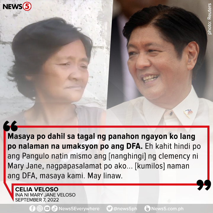 News5 on Twitter: "Nagpapasalamat pa rin ang ina ni Mary Jane Veloso na kahit hindi si Pres ...