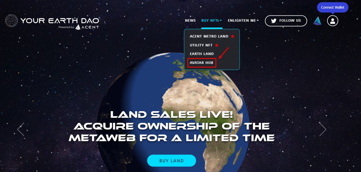 Acent on Twitter: " ️ Create an avatar on the Your Earth DAO website: https://yourearth.io"