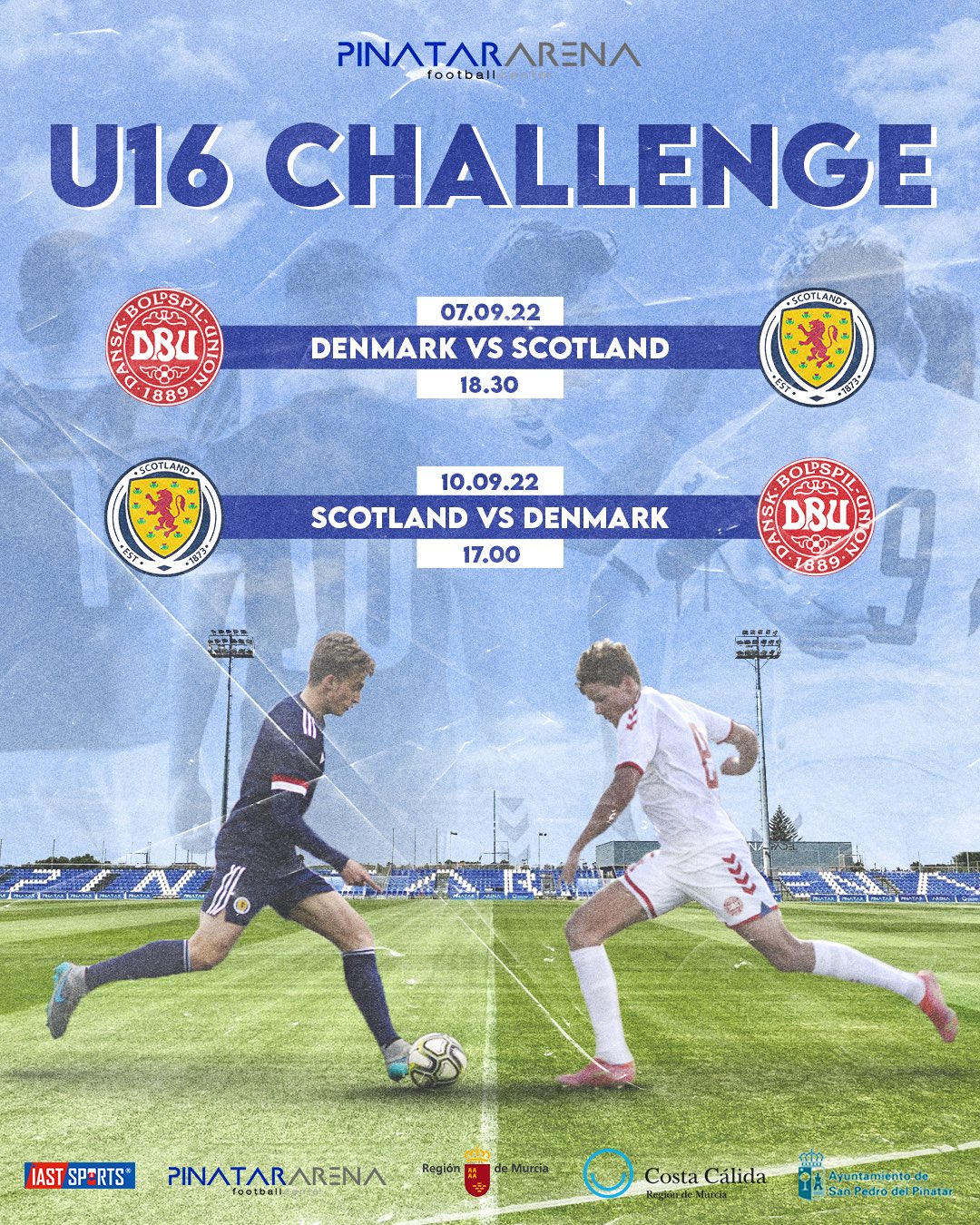 Pinatar Arena on Twitter: "⚽️ Día de partido👇 🆚 @DBUfodbold U16 - @ScottishFA U16 🗓 07.09.22 ⏰ ...