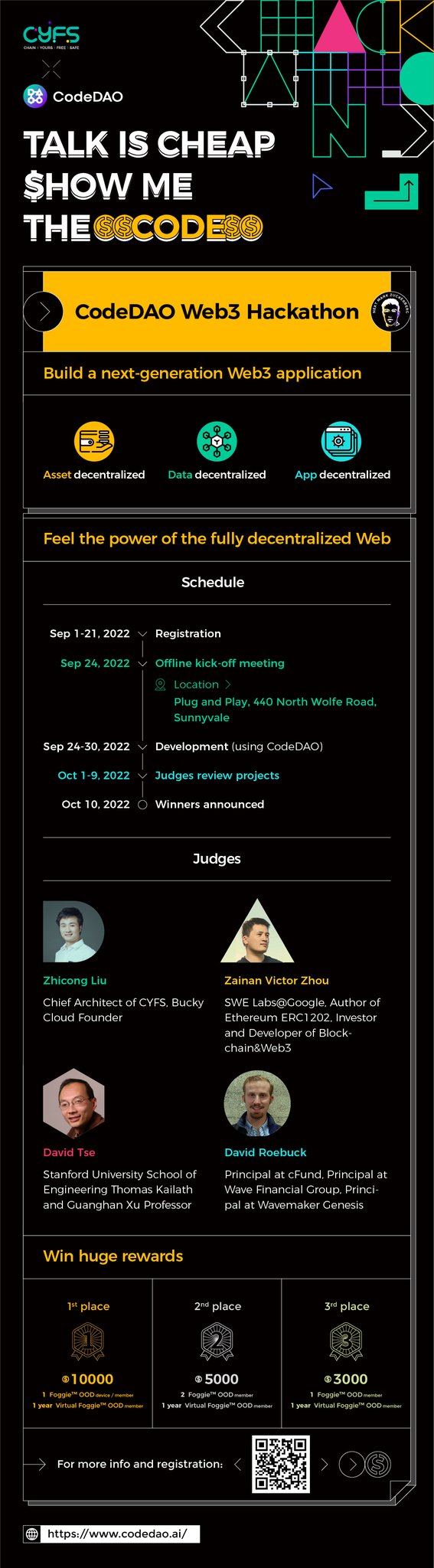 CYFS on Twitter: "We are launching brand-new "CodeDAO Web3 Hackathon"! Come to join us to build ...