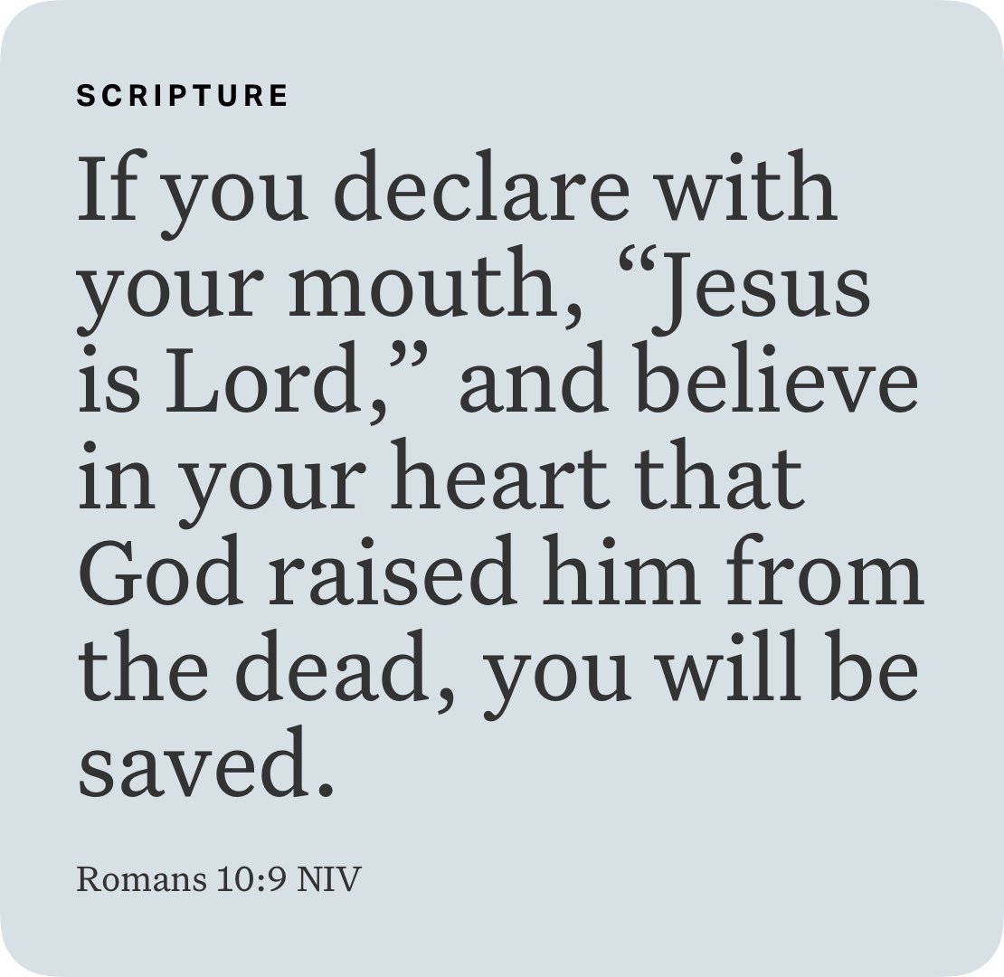 Romans 10 9 10 Niv
