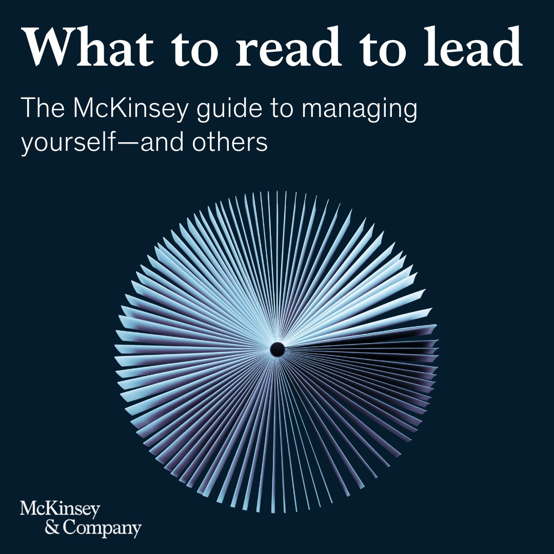 McKinsey & Company on Twitter: "If you want to become better at managing yourself and others ...