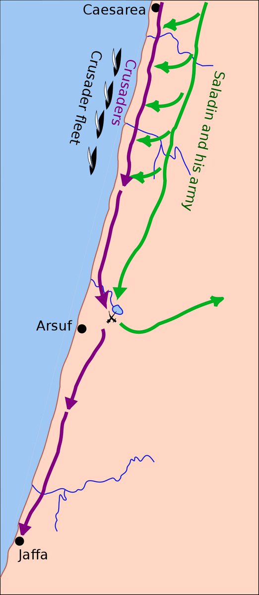 Today 7 September is anniversary of the battle of Arsuf in 1191 where ...