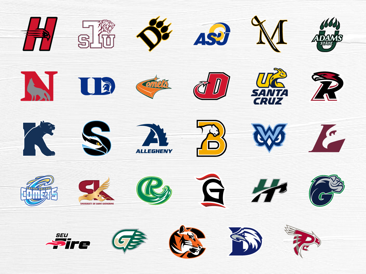 College Sports Logos on Twitter: "Mascot+Letter Designs in College ...