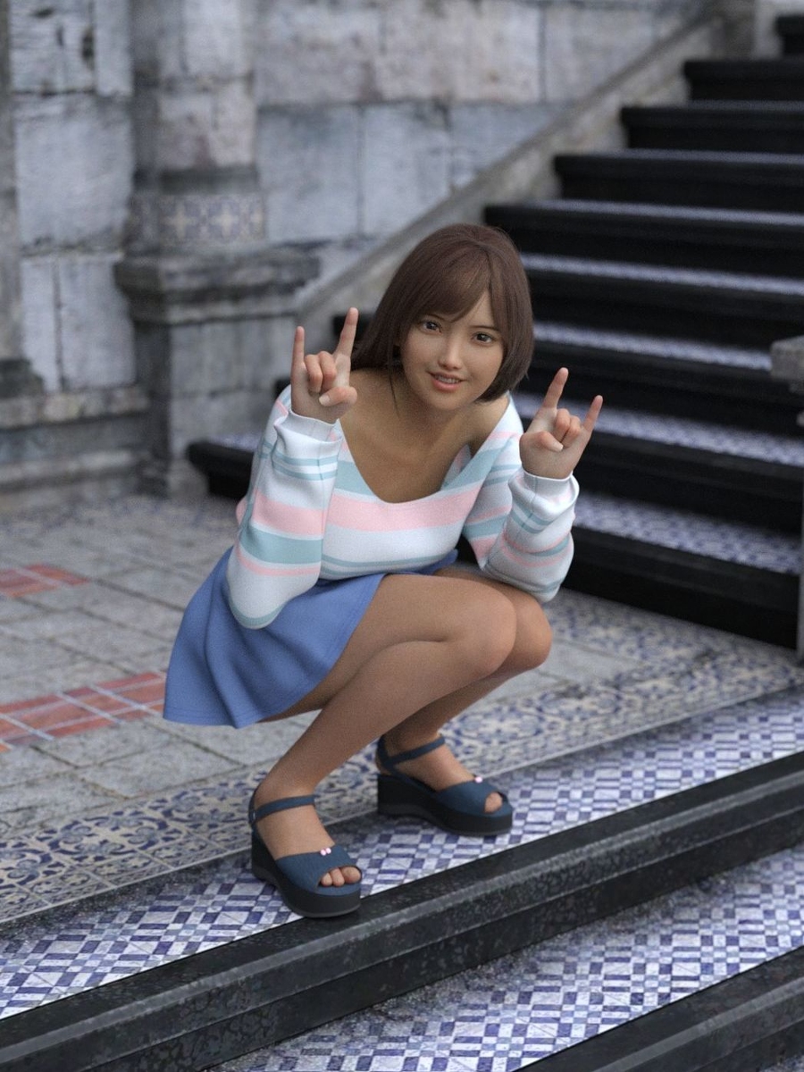 Hiro on Twitter: "NAMI in cute skirt 03 #HiroinchibaNami #DAZStudio #3DCG #DAZ #CG #ミニスカ #ミニスカート ...