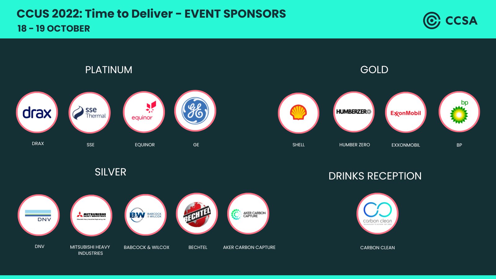 CCSA on Twitter: "CCUS 2022: Time to Deliver is our biggest conference yet! Delighted to have a ...