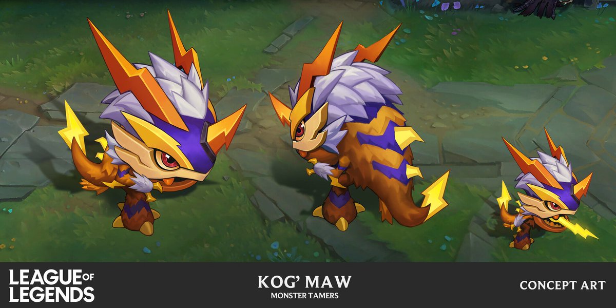 Jumaralo Hex on Twitter: "Monster Tamers Kog'Maw Concept Art - League of Legends by Does Yu ...
