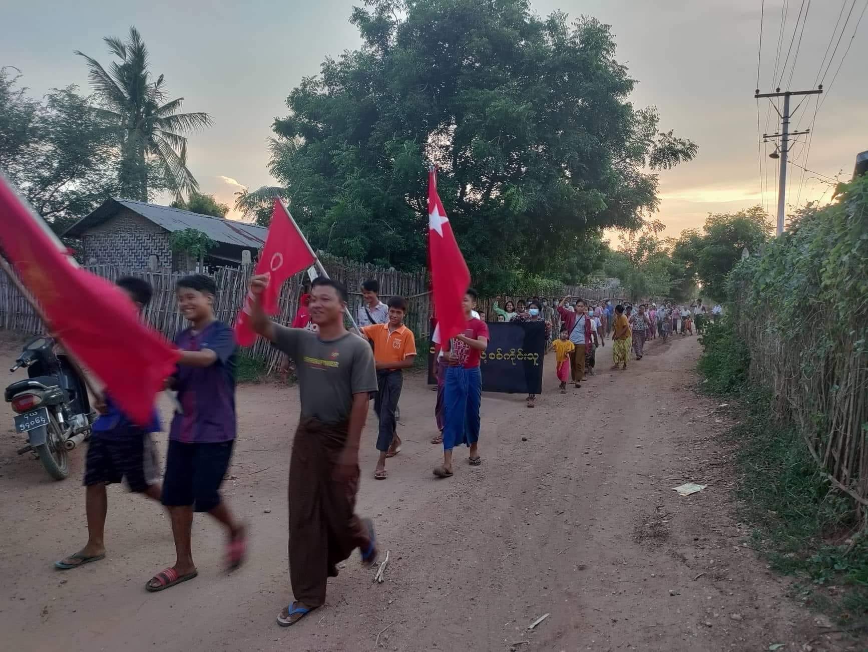 Khit Thit Media On Twitter ယင်းမာပင်မြောက်ပိုင်း ကျေးရွာပေါင်းစုံ သပိတ် စစ်ကြောင်း အကြမ်းဖက