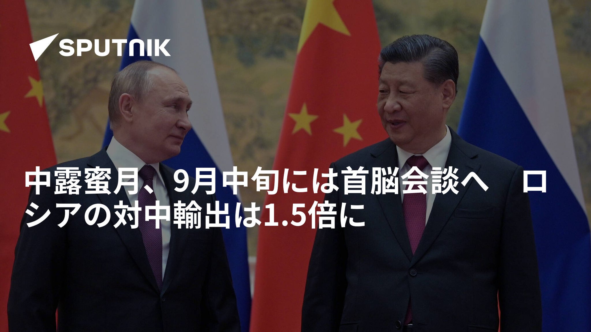 Sputnik 日本 on Twitter: "中露蜜月、9月中旬には首脳会談へ ロシアの対中輸出は1.5倍に https://t.co/0W9GYJBRr8 https://t.co ...