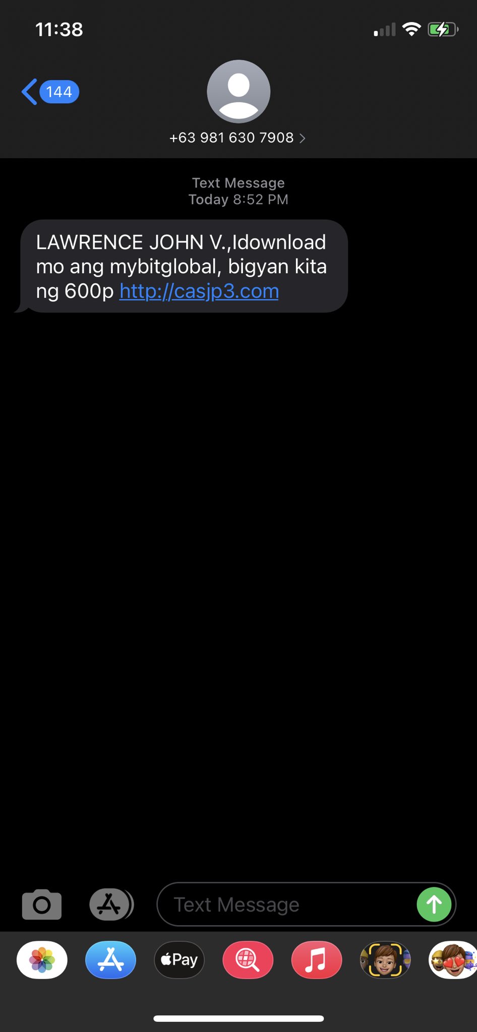 Lawrence Villarejo🔬 on Twitter: "Feel nako gcash jud ang culprit aning mga spam messages ay. Kay ...