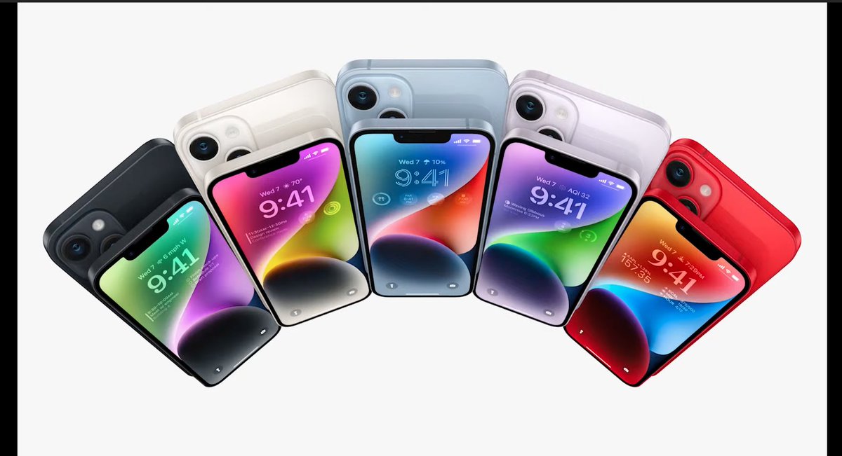 iMoD on Twitter: "iPhone 14 มี 5 สี ชอบกันมั้ย #AppleEvent #FarOut #iPhone14"
